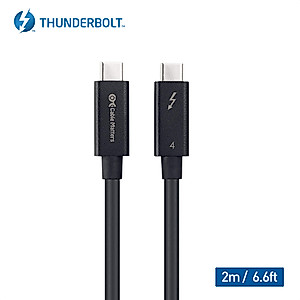 Cable Matters [Intel Certified] 40Gbps Active Thunderbolt 4 Cable 6.6 ft with 100W Charging and 8K Video - Fully Compatible with USB C/USB-C, USB 4 / USB4, and Thunderbolt 3