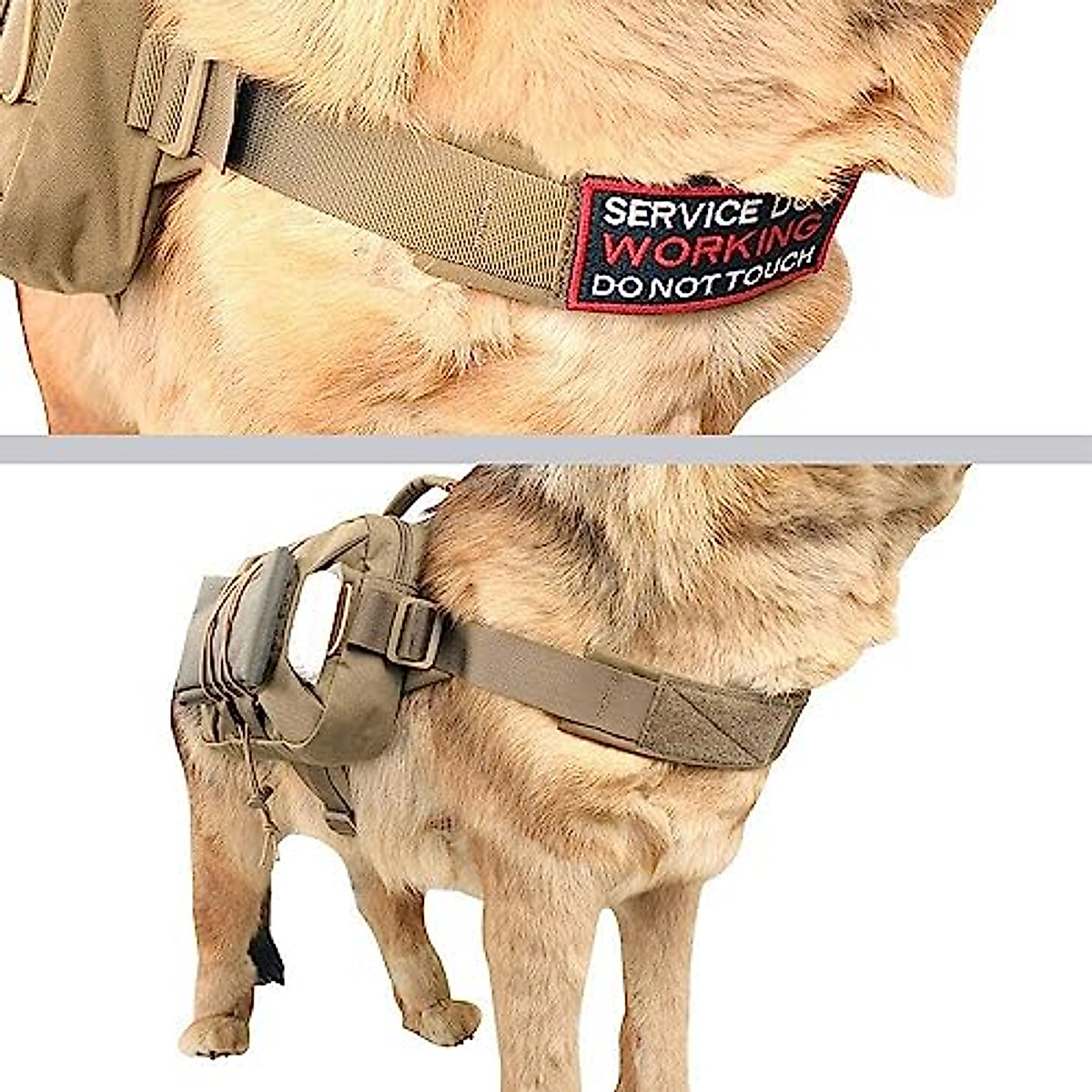 EXCELLENT ELITE SPANKER Dog Pack Hound Dog Saddle Bag Backpack for Travel Camping Hiking Medium & Large Dog with 2 Capacious Side Pockets(COB-L)