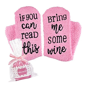 I Love to Wrap Both My Hands Around It and Swallow Stemless Wine Glass Set with Wine Socks and Bottle Opener for Women Friend Wife Girlfriend Her, Gag Gift for Bachelorette Party Birthday, 15 Oz