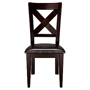 Homelegance Crown Point Dining Chair (Set of 2), Merlot