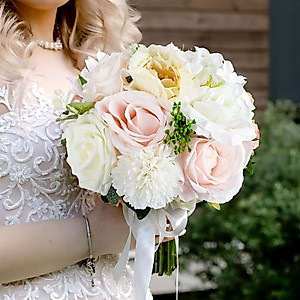 Whonline Artificial Flowers Combo Box Set Fake Flowers Silk Roses Heads for Wedding Arch Bouquets DIY Flower Party Home Decor