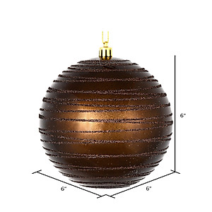 Vickerman Chocolate Ball Ornament