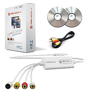DIGITNOW USB 2.0 Video Capture Card- Pro+ Version VHS to Digital Converter 1080P 30Hz , Suitable for Mac OS, iPad, Android, WinXP/7/8/10