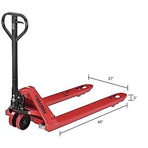 Global Industrial Standard Duty Pallet Jack Truck 5500 Lb. Capacity, 27 x 48 Forks