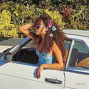 Barbie x Kitsch Assorted Hair Clips for Women - Medium Open Shape Hair Claw Clips for Thick Hair | Cute Flower Hair Clip & Big Matte Flat Lay Hair Clip for Teen Girls | Hair Styling Accessories, 3 pcs