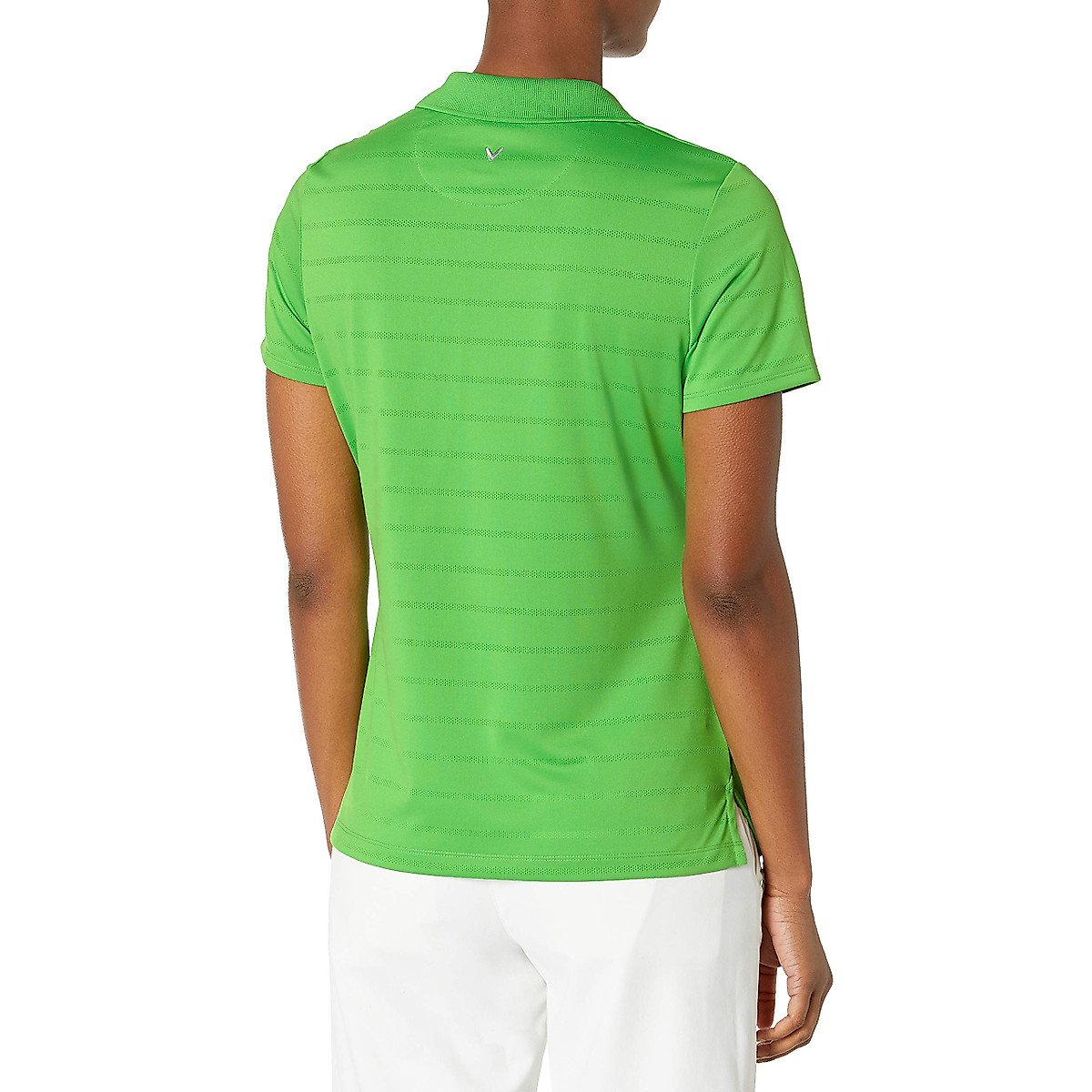 Callaway Womens Short Sleeve Opti-dr Performance Polo (Size Small 3x Plus) Golf-shirts, Vibrant Green, X-Large US