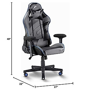 Atelerix Ventris - PU Leather, Fabric, & Extra Wide Options - Office or Computer Chair - Tilting & Ergonomic Adjustable Swivel Game Chair w/ 4D Covered Armrests, Headrest & Lumbar Support
