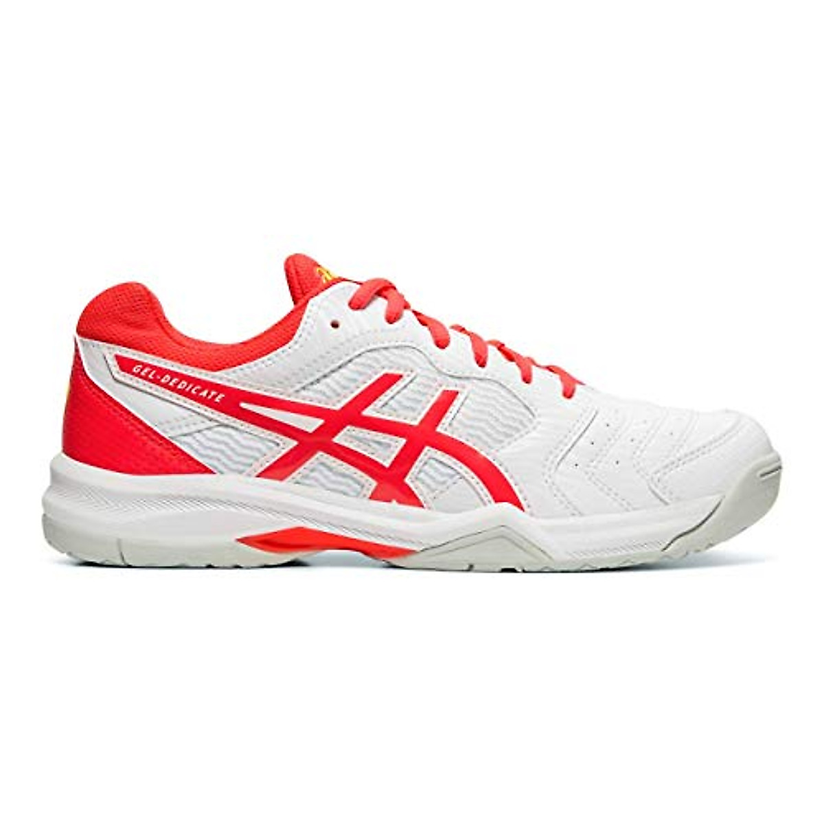 ASICS Gel-Dedicate 6 Women's Tennis Shoes, White/Laser Pink, 6 M US