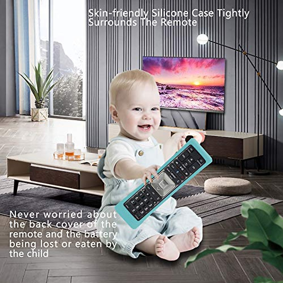 Protective Silicone Remote Case for XFinity Comcast XR11 Premium Voice Activated Cable TV Backlit Remote Control Shockproof Washable Skin-Friendly Remote Control Cover with Loop (Glow in Dark Blue)