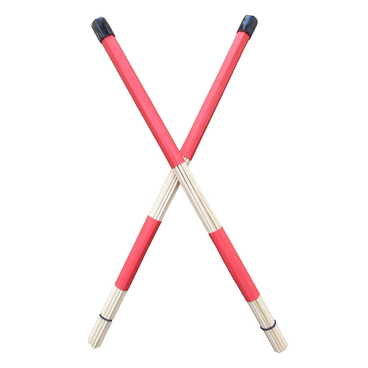 Drum Sticks Set,1 Pair Retractable Drum Wire Brushes and 1 Pair Rods Drum Brushes set for Adults, Rock Band, Jazz Folk Students with Portable Storage Bag