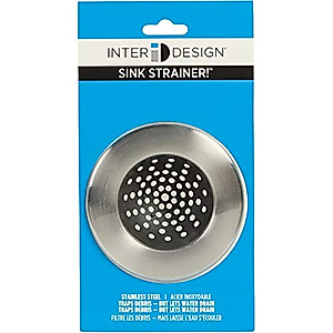 InterDesign Forma Sink Strainer, Brushed Stainless Steel
