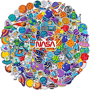 ArtCreativity Space Stickers for Kids, Over 1000 Bulk Stickers, Kids’ Arts & Crafts Supplies, Great Space Party Favors, Goodie Bag Fillers for Kids - Assorted Space Themed Stickers for Boys & Girls