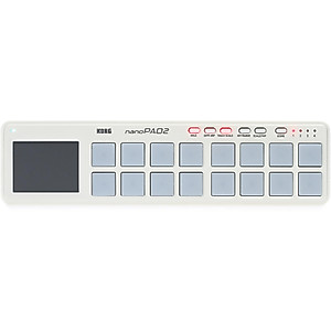 Korg nanoPAD2 Slim-Line USB MIDI Pads - White