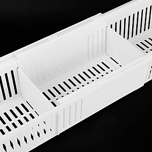 Bathtub Shelf, Retractable MultiFunctional Bathtub Caddy Tray, AntiRust for Bathtub Shampoo