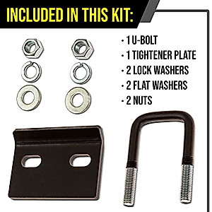 Mission Automotive - Heavy Duty Trailer Hitch Stabilizer - Anti Rattle Clamp for 1.25 to 2 Inch Hitches - Easy-Install, No-Rust Tightener for Towing and Trailers