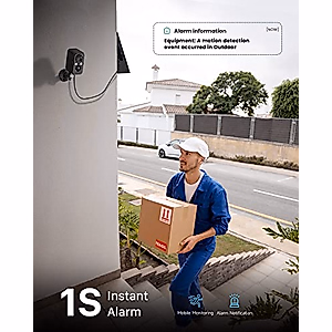 IHOXTX Security Cameras Wireless Outdoor, Flood Light Solar Cameras for Home Security, Home Camera with Color Night Vision, PIR Human Detection, 2-Way Talk, IP66 Waterproof (2Packs-Black)