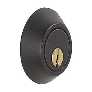 SCHLAGE Dexter by Schlage JD60716 Single-Cylinder Deadbolt, Aged Bronze