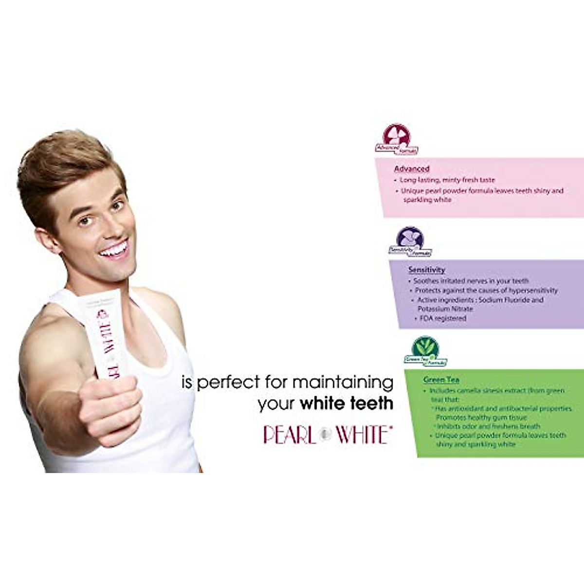 BEYOND Pearl White Whitening Toothpaste (Advanced, 4.76 oz / 135 g)