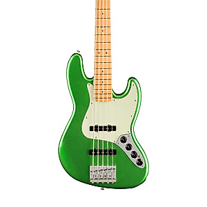 Fender Player Plus 5-String Jazz Bass, Cosmic Jade, Maple Fingerboard