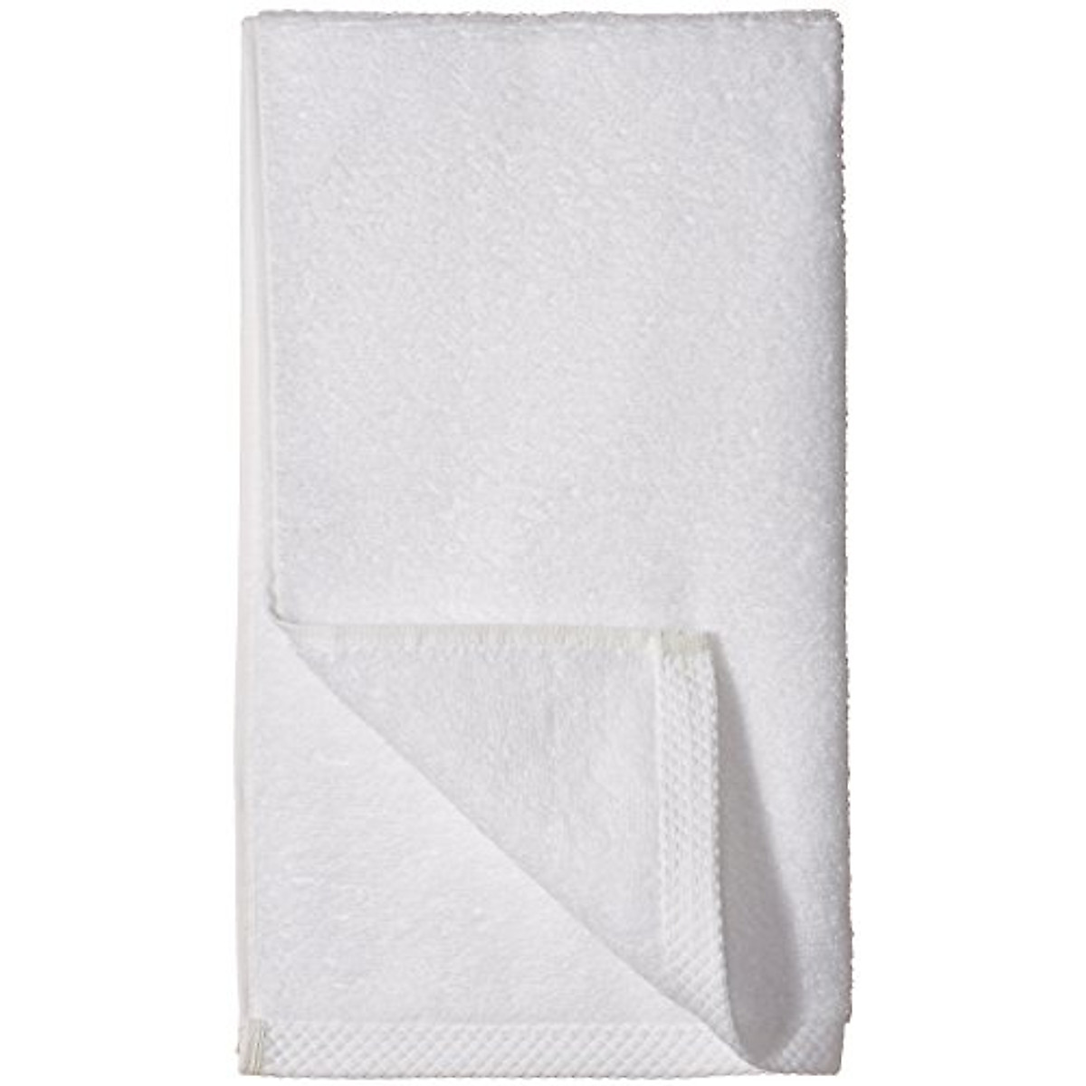 Amazon Basics 100% Cotton Quick-Dry Hand Towel, 8-Pack, White, 28" x 16"
