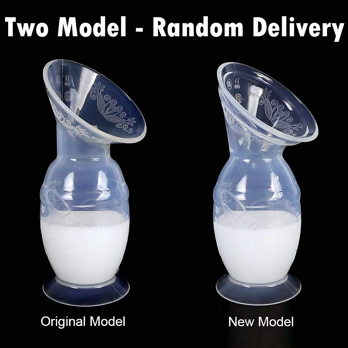 haakaa Manual Breast Pump 5oz/150ml One-Piece Design with Upgrade Suction Base & Silicone Cap Made by Food Grade Silicone Milk Saver & Milk Catcher for Breastfeeding Moms