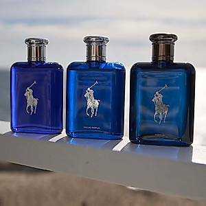 RALPH LAUREN FRAGRANCES Polo Blue - Eau de Toilette - Men's Cologne - Aquatic & Fresh - With Citrus, Sage, and Suede - Medium Intensity - 4.2 Fl Oz