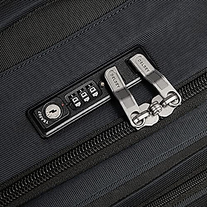 DELSEY Paris Sky Max 2.0 Softside Expandable Luggage with Spinner Wheels, Blue, Checked-Medium, 24 Inch