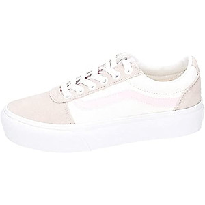Vans Unisex Ward Platform Sneaker - Lace up Closure Style - Color Block Beige 8