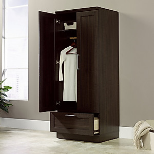 Sauder HomePlus Wardrobe, L: 28.98" x W: 20.95" x H: 71.18", Dakota Oak finish
