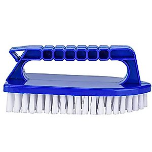 TOPINCN Swimming Pool Step Corner Brush Hand-held Door Window Tools with Fine Bristles Nonslip Handle