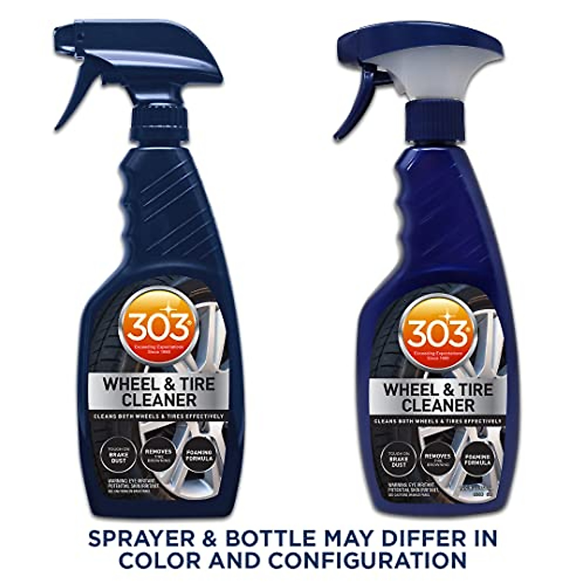 303 Wheel and Tire Cleaner - Cleans Both Wheels and Tires Effectively - Tough on Brake Dust - Removes Tire Browning - Foaming Formula, 15.5 fl. oz. (30596CSR) Packaging May Vary