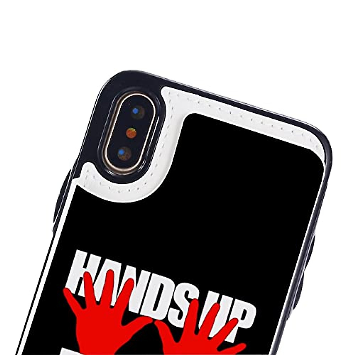 Hand Up Dont Shoot Wallet Phone Cases Fashion Leather Design Protective Shell Shockproof Cover Compatible with iPhone X/XS