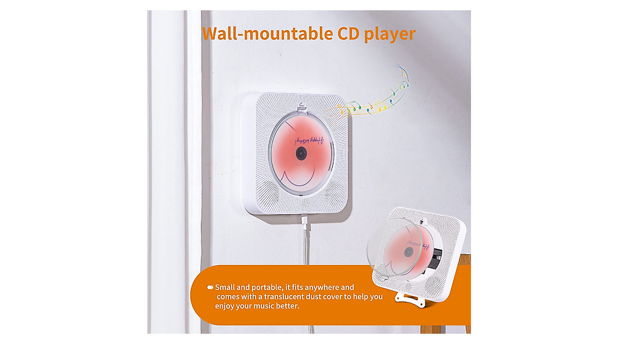 Yintiny Cute Bluetooth CD Player - Portability & Style