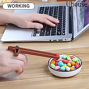 UHOUSE 4pcs Finger Chopsticks for Gamers,Snack Clips,Video Game Party Supplies,Kids Chopsticks,Creative Gamer Accessories,Gifts for Gamers