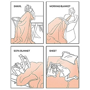 ASYOURWISH Ultra Soft Flannel Brown Cow Throw Blanket Highland Cattle Landscape Rustic Farmhouse All Season Warm Lightweight Cozy Plush Bed Blankets for Living Room/Bedroom 60"x50"