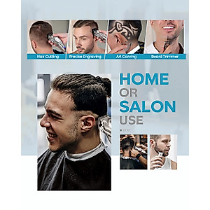 Professional Cordless Hair Clippers for Men, Trimmers Set and Barber Clippers for Haircut, Beard Trimmer Kit with LCD Display, Grooming Set, Rechargeable Hair Cutting Machine for Family