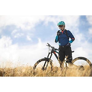 CamelBak Women’s Solstice LR 10 Bike Hydration Pack - 100oz Lumbar Reservoir, Gunmetal/Blue Haze