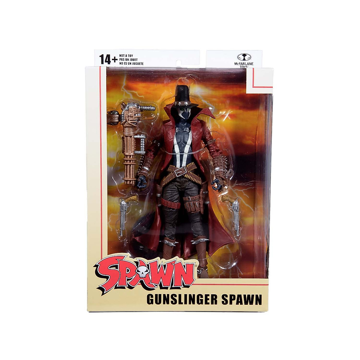 McFarlane Toys - Spawn Gunslinger 7" Action Figure with Gatling Gun and Accessories