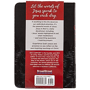 Jesus in Red: 365 Meditations on the Words of Jesus (Imitation Leather) – Daily Motivational Devotions for All Ages, Authored by Ray Comfort, Perfect ... Family, Birthdays, Holidays, and More.