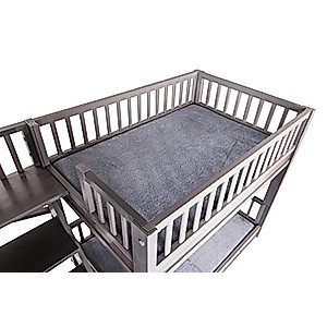 ECOFLEX® Dog Bunk Bed with Removable Cushions in Grey