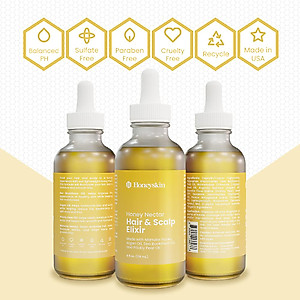 Hair Serum for Frizzy and Damaged Hair and Hair Growth - Anti Frizz Serum and Nourishing Hair Elixir - Heat Protectant for Dry and Damaged Hair - Hair Oil for Curly Frizzy Hair (4oz)