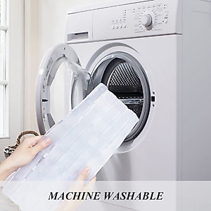 Bathtub Mat Non Slip - Sheepping Shower Mat Machine Washable Anti Slip Bath Mat for Tub, Quick Drain Tub Mat with Suction Cups for Bathroom (Clear)