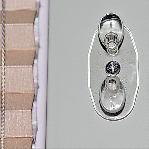 HomeAmore Safety Blind Pull Cord Cleats (4 Pack). The Only Clear Eye Pleasing 2-in-1 Pull Chord Winder. Designed For Free Hanging Or Secure To Wall To Keep Cords Away From Babies, Children and Pets.