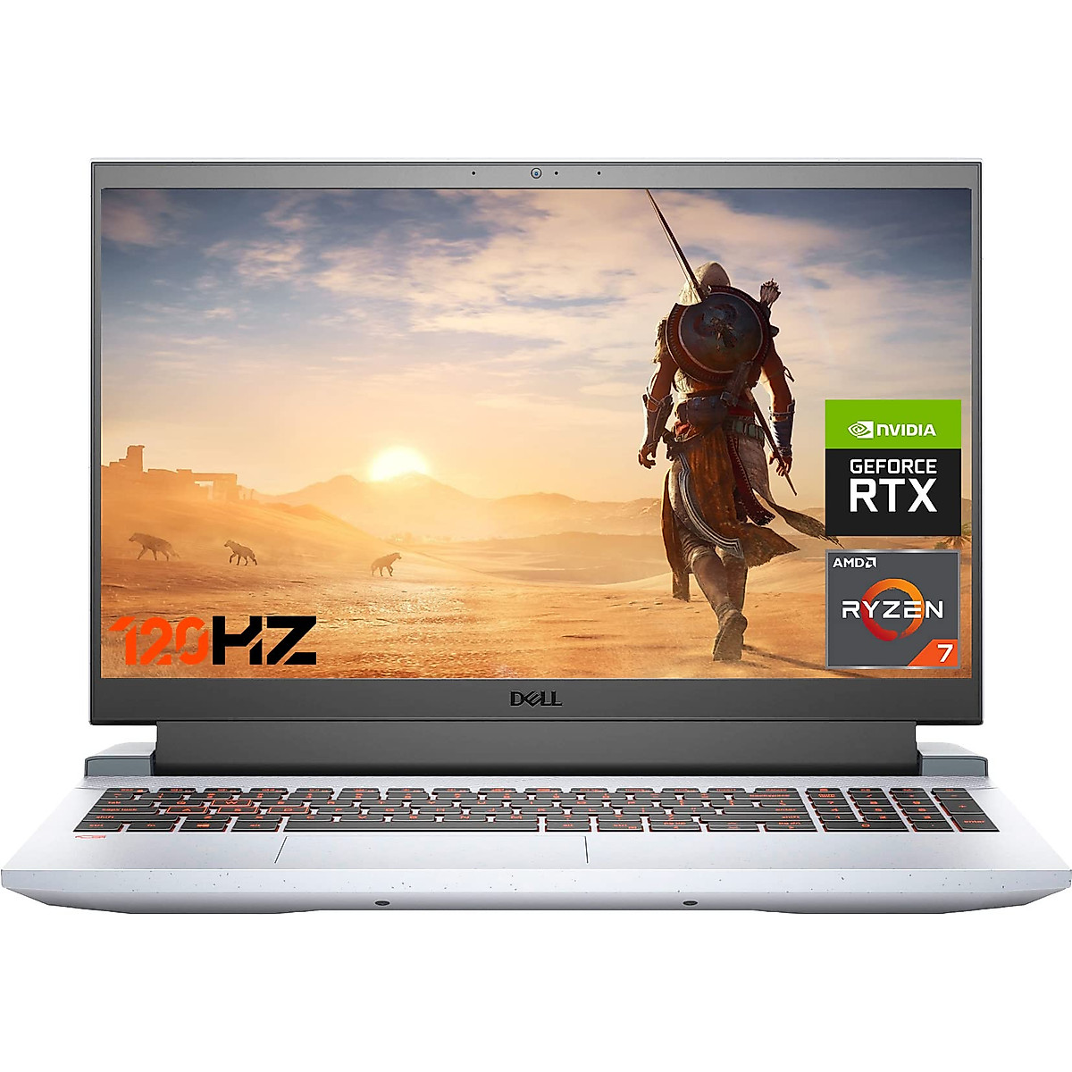 DELL G15 Gaming Laptop, 15.6" FHD 120Hz Display, AMD Ryzen 7 5800H 8-Core Processor, GeForce RTX 3050 Ti, 32GB RAM, 1TB SSD, Webcam, HDMI, Wi-Fi 6, Backlit Keyboard, Windows 11 Home, Grey