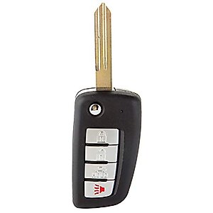ZENITHIKE 2pcs Keyless Entry for Smart Proximity Remote Key Fob Uncut Ignition Keyless 4 buttons with Key Blade 04-09 for Nissan ALTIMA MAXIMA 350Z ARMADA for Infiniti EX35 FX35 FX45 KBRASTU15