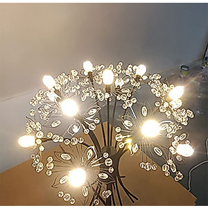 G9 2W LED Bulb Mini Globe Crystal Light (20W Equivalent) G9 Bi Pin Base Chandeliers Light Glass Cob Decorative Light Bulb for Home Lighting Ceiling Fan Warm White 3000K AC110V Dimmable 6 Pack