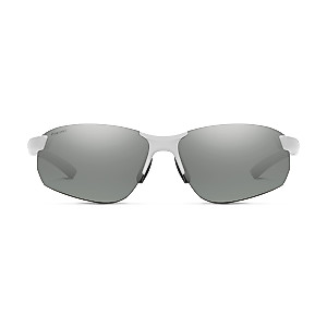 SMITH Parallel Max 2 Sport & Performance Sunglasses - Matte White | Polarized Platinum Mirror