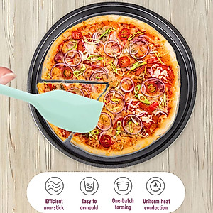 Non-Stick Oven Pizza Pan, 12 Inch Pizza Pans, Round Cake Baking Pan for Home Restaurant Kitchen Oven Baking, Easy to Clean and Dishwasher Safe