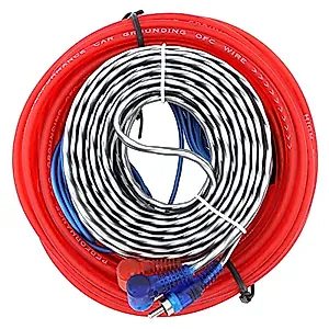 DriSentri 1 Set of Car Audio Wire Wiring Kit Car Speaker Woofer Cables Car Power Amplifier Audio Line Power Line for Car Modification
