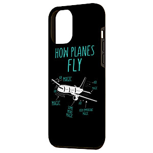 iPhone 12 Pro Max How Planes Fly Funny Airplane Pilot Magic Case